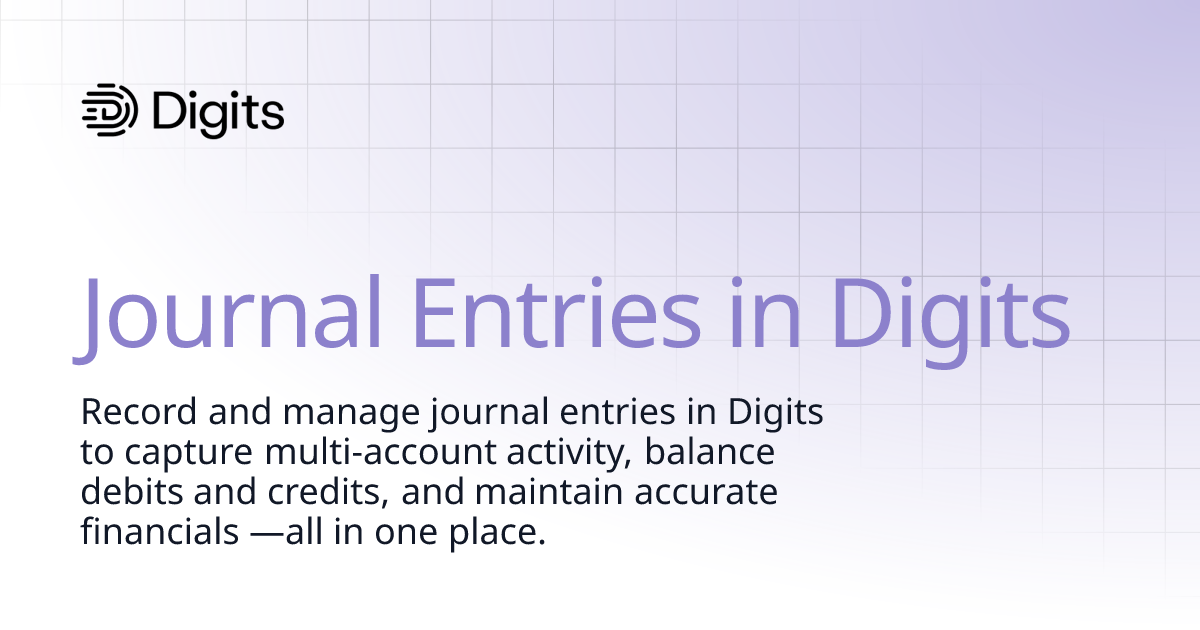 Journal Entries in Digits | Digits Help Center