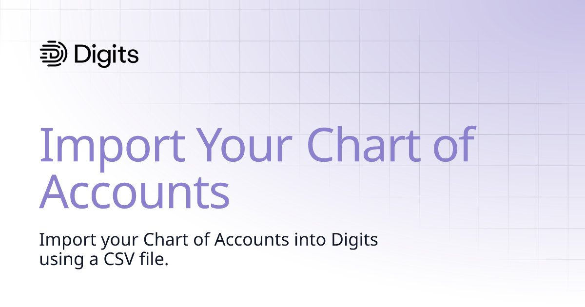 Import Your Chart of Accounts | Digits Help Center