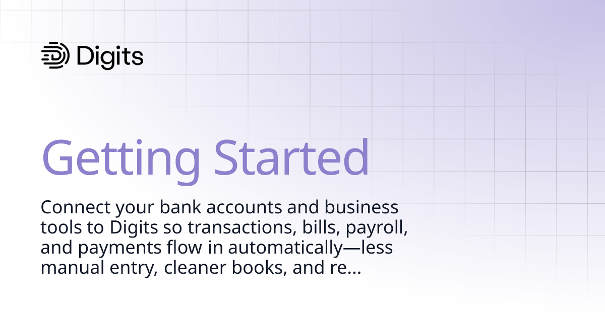 Getting Started | Digits Help Center